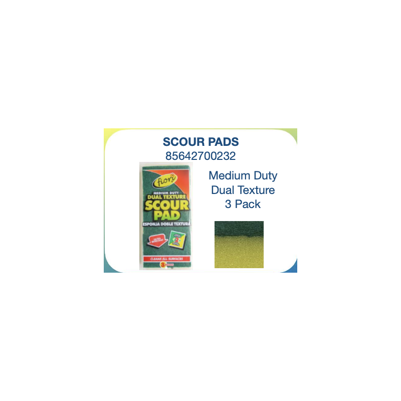 MEDIUM DUTY DUAL TEXTURE SCOUR PAD